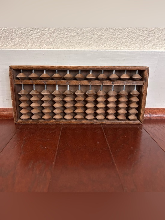 Accents | Vintage Wooden Japanese Soroban Abacus Older 15 Layout Marked ...